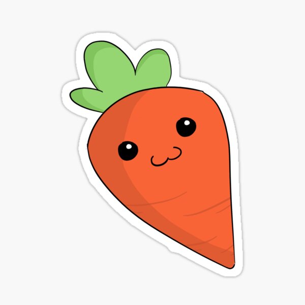 "Chibi Carrot" Sticker by Xenria | Redbubble