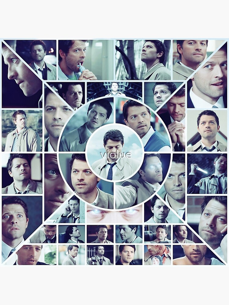 "Castiel Collage" Poster by violue | Redbubble