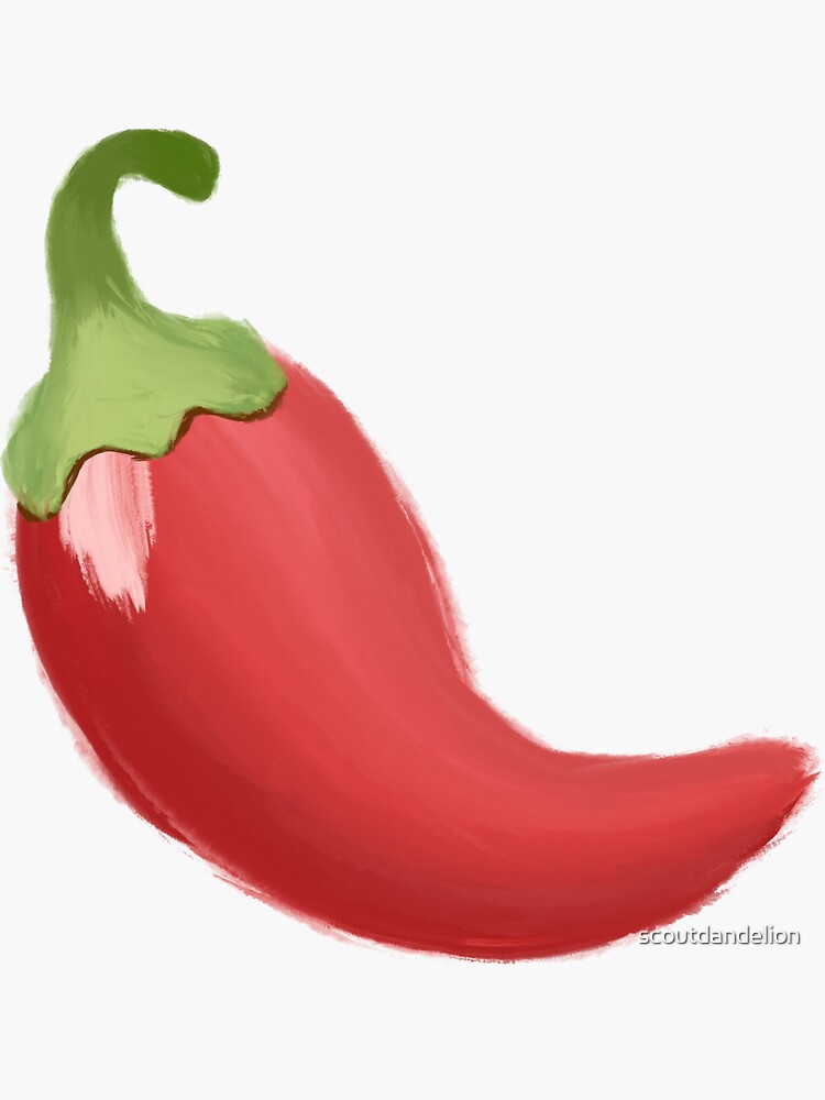 "Spicyyy Red Pepper" Sticker for Sale by scoutdandelion | Redbubble