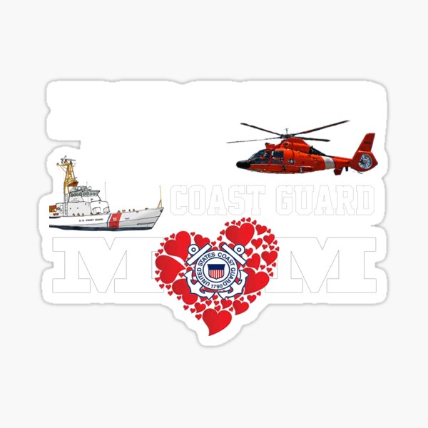" Proud To Be A Coast Guard Mom" Sticker by Mbranco | Redbubble
