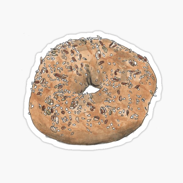 "Bagel" Sticker by mari95santos | Redbubble