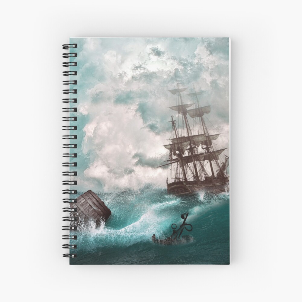 "Sailing Ship " Spiral Notebook by DesignsAndStuff | Redbubble