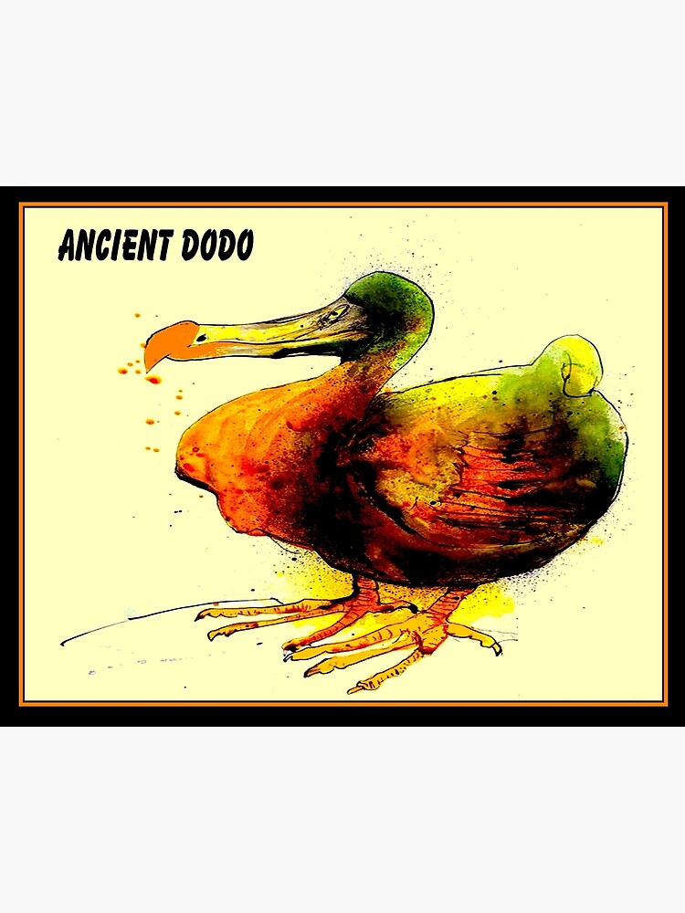 "ANCIENT DODO : Vintage Extinct Bird Painting Print" Art Board Print ...