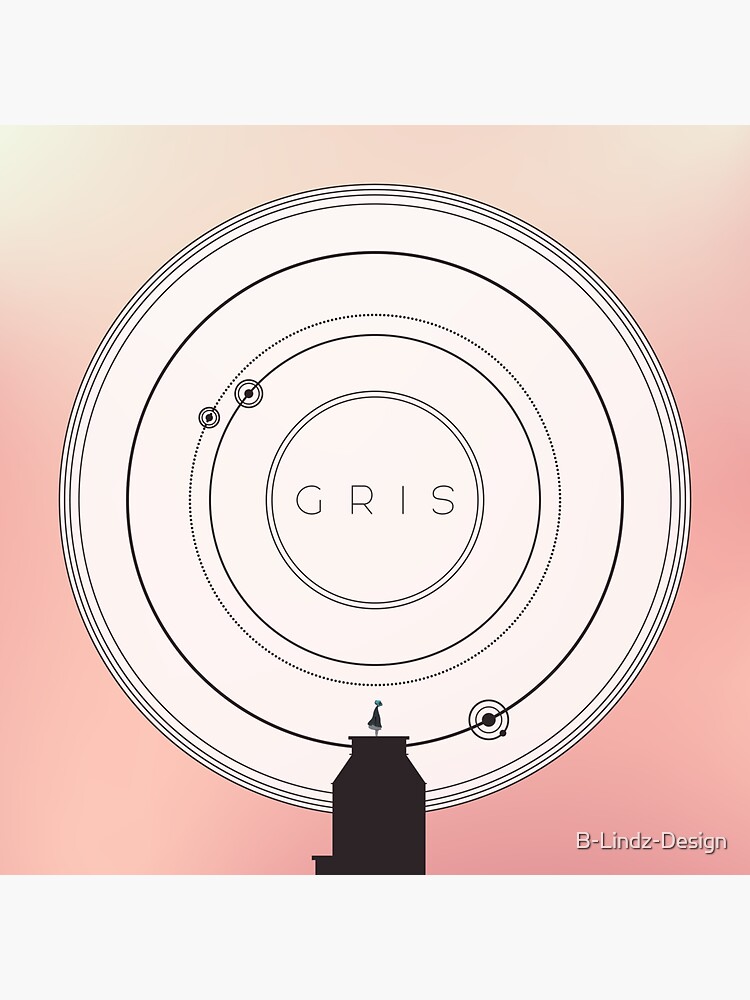 "Gris - The Beauty of Video Games" Sticker for Sale by B-Lindz-Design ...