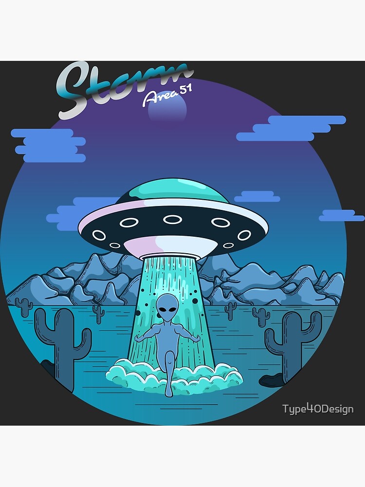 "Alien Storm" Poster by Type40Design | Redbubble