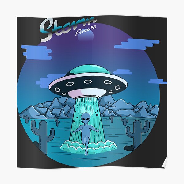 "Alien Storm" Poster by Type40Design | Redbubble