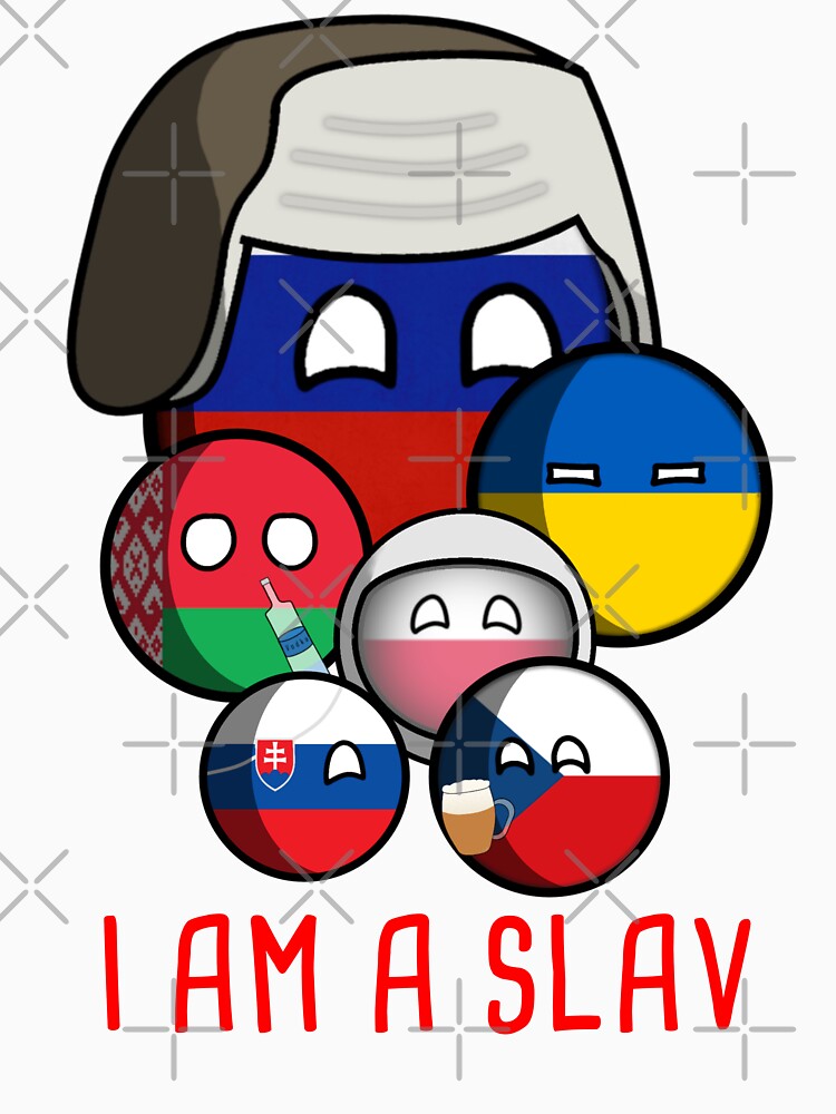 "I am a Slav! Countryball" T-shirt for Sale by Czechianball | Redbubble ...