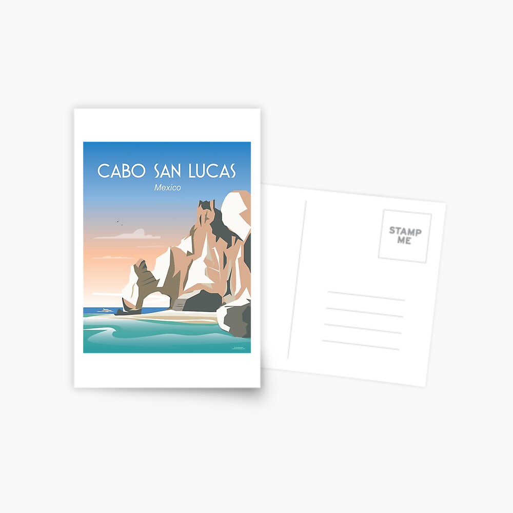 "Cabo San lucas travel poster wall art" Sticker for Sale by Arctic ...