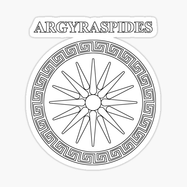 "Silver Shields Argyraspides" Sticker for Sale by WarlordApparel ...