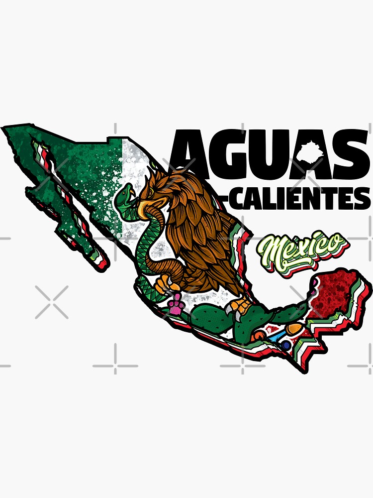 "Aguascalientes, Map of Mexico" Sticker for Sale by Fr33m4n1111 | Redbubble