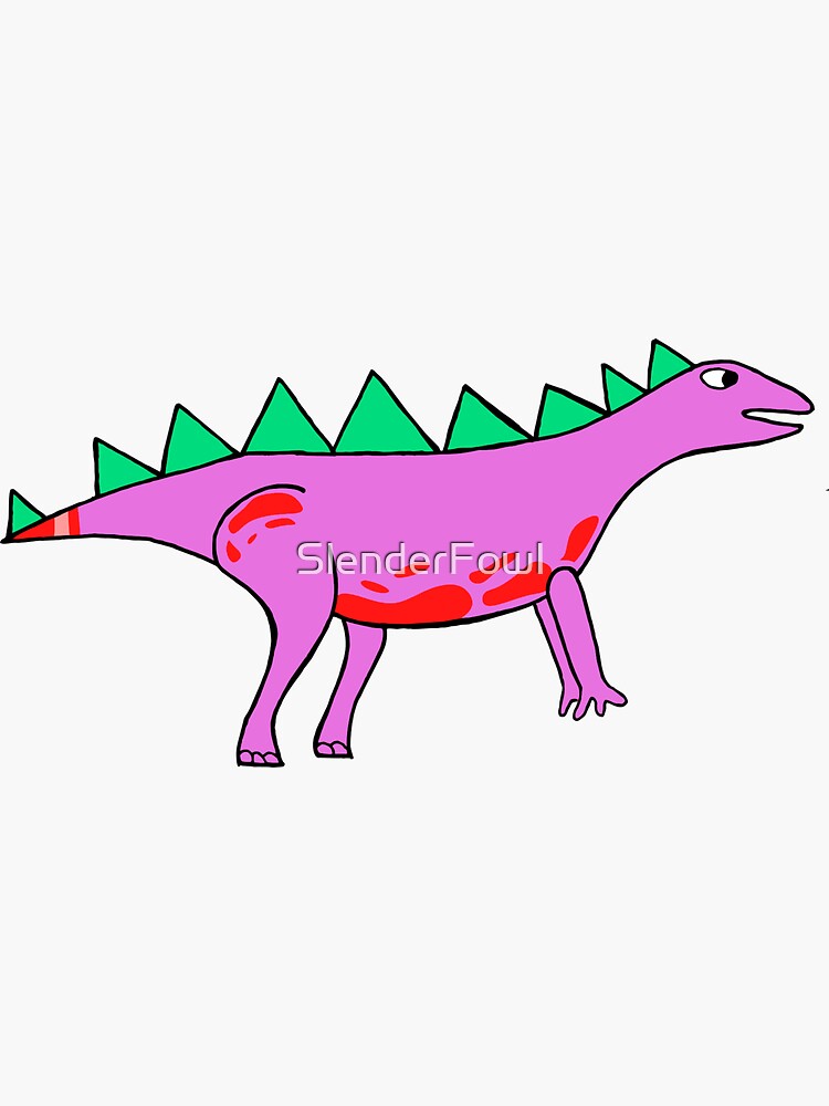 "Purple funny Carnotaurus " Sticker by SlenderFowl | Redbubble