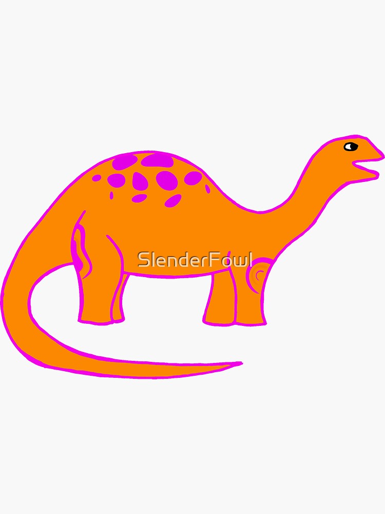 "Happy Diplodocus" Sticker by SlenderFowl | Redbubble