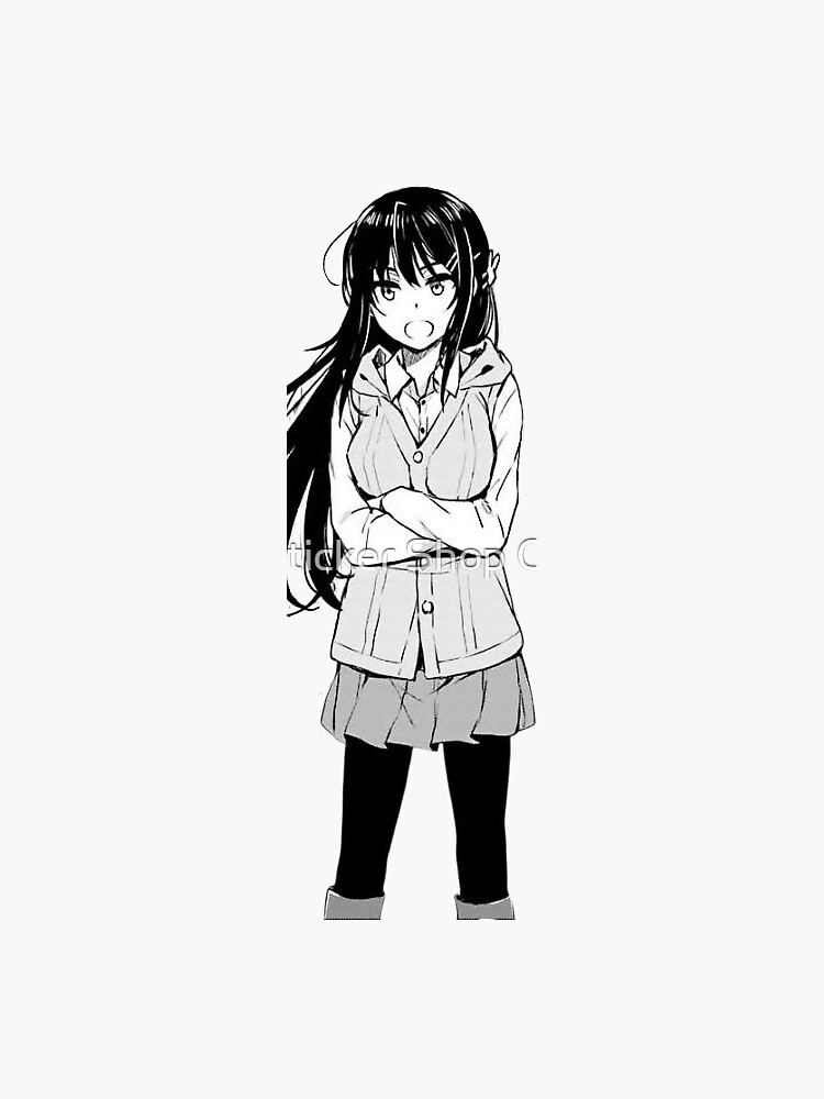 "Mai Sakurajima Sticker" Sticker by jherome | Redbubble