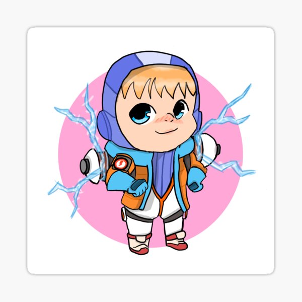 "Wattson Apex Chibi" Sticker by RandumbDesigns | Redbubble