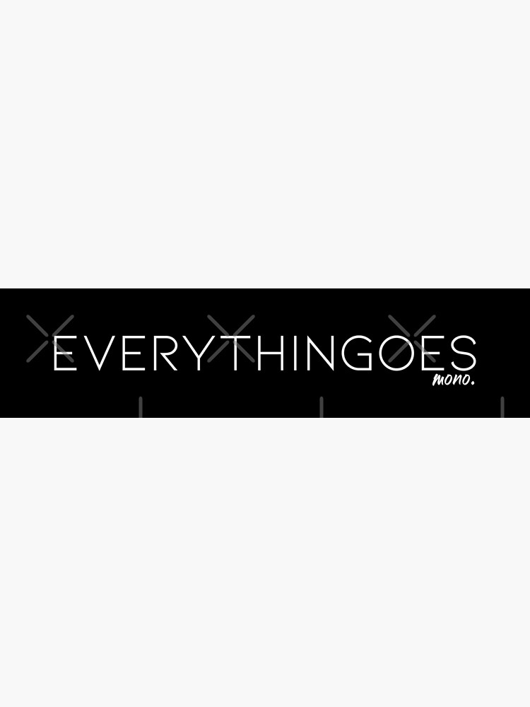 "Everythingoes - RM Mono (White)" Poster by chaostranquil | Redbubble