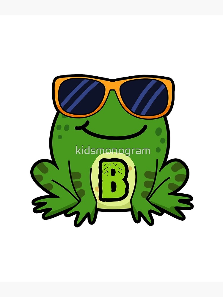"Alphabet Letter B Toadally Cool Toad " Photographic Print by ...