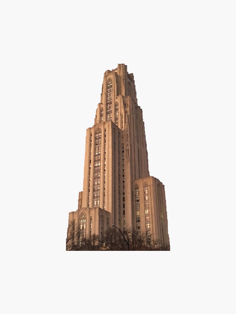 "Cathedral of Learning" Sticker for Sale by geobumble | Redbubble