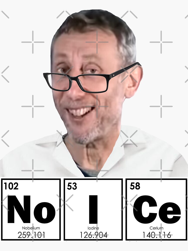 "Michael Rosen the Chemist" Sticker for Sale by Comfortize | Redbubble