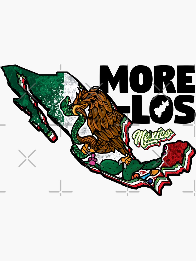 "Morelos, Map of Mexico" Sticker for Sale by Fr33m4n1111 | Redbubble