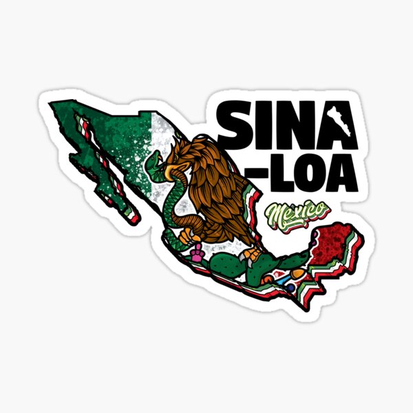 "Sinaloa, Map of Mexico" Sticker for Sale by Fr33m4n1111 | Redbubble
