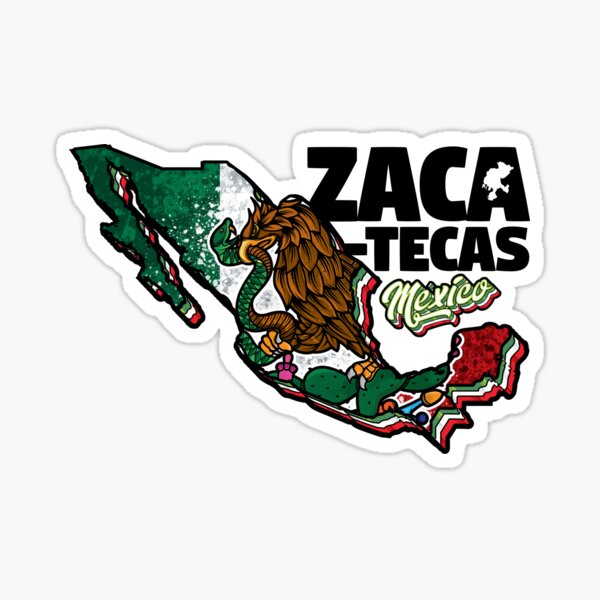 "Zacatecas, Map of Mexico" Sticker by Fr33m4n1111 | Redbubble
