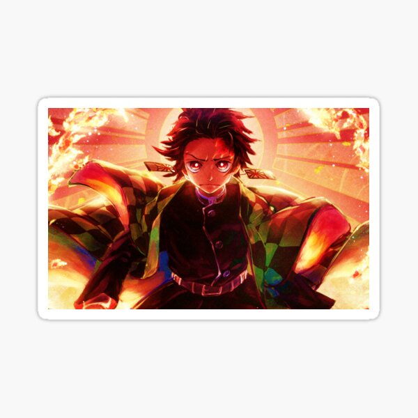 "Demon Slaying Blade of Tanjirou" Sticker by laxus19 | Redbubble