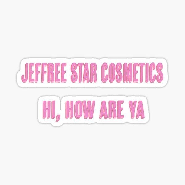 "Jeffree Star" Sticker by sloanlawless | Redbubble
