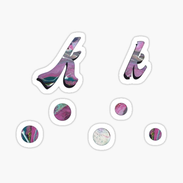 "Alphabet Stickers K" Sticker for Sale by Stenzy | Redbubble