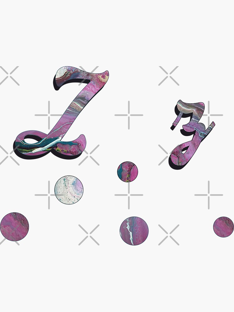 "Alphabet Stickers Z" Sticker for Sale by Stenzy | Redbubble