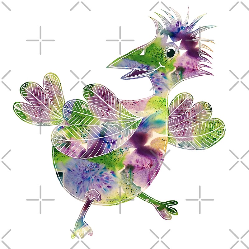 ""Chirpy" | The Quirky Bird" by LiseHoltArt | Redbubble