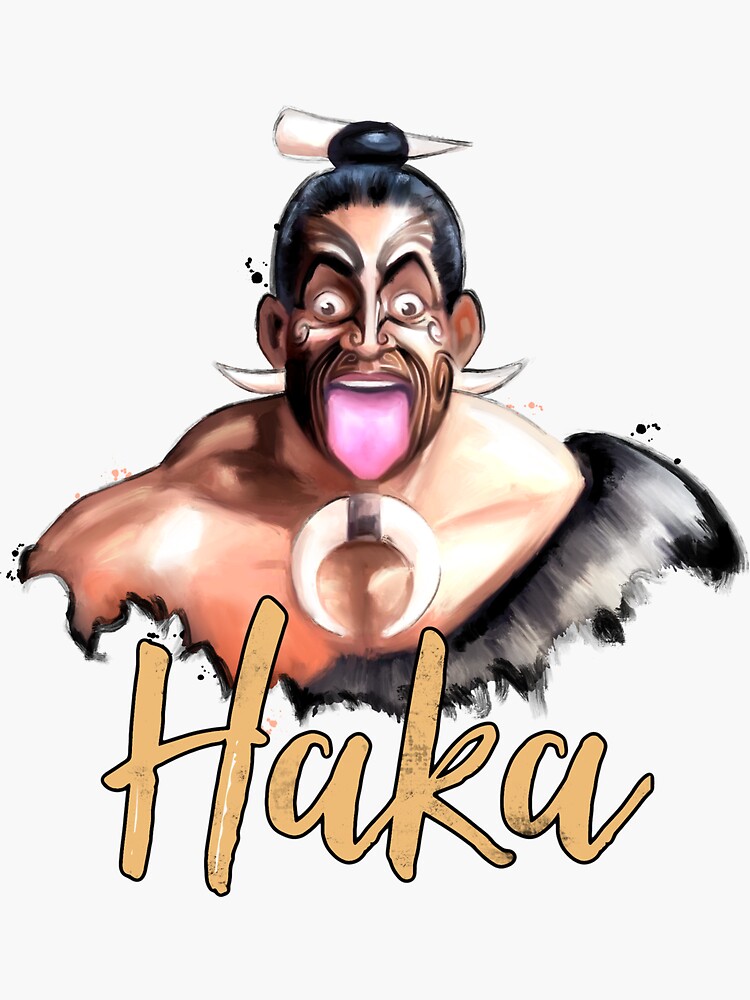 "Haka Dance" Sticker for Sale by ILYO-art | Redbubble
