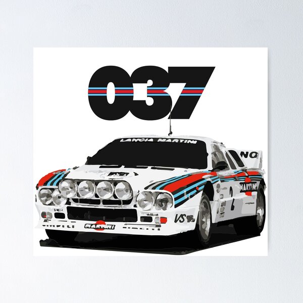 "Lancia Rally 037 Race Car" Poster for Sale by FromThe8Tees | Redbubble