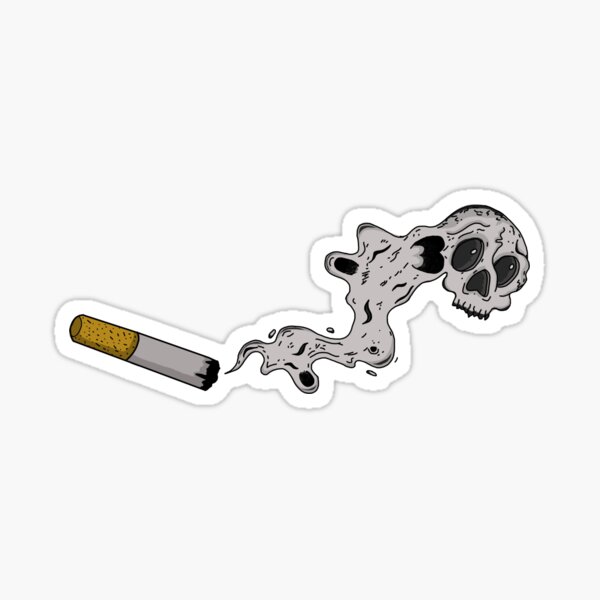 "Smoking Kills" Sticker by Scrottas | Redbubble