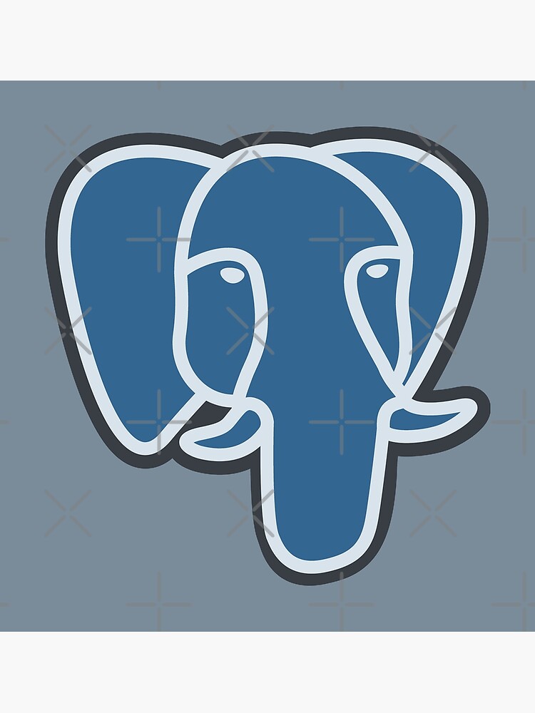 "PostgreSQL Soft Logo, Cute Elephant Slonik" Art Print by mstfcntrk ...