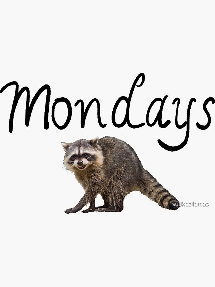 "Monday Feels" Sticker by sulikesllamas | Redbubble