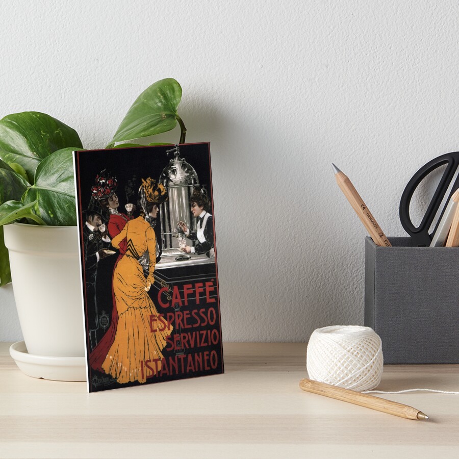 "Vintage Caffe Espresso Coffee Advertising 1900's" Art Board Print by ...