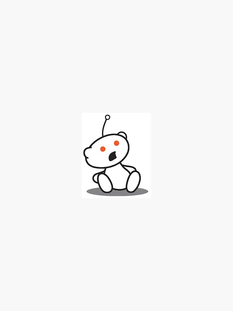 "Surprised Snoo" Sticker by SirSushiCat | Redbubble