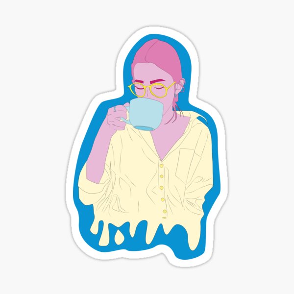 "Mmmm coffee" Sticker for Sale by ajlawburg | Redbubble