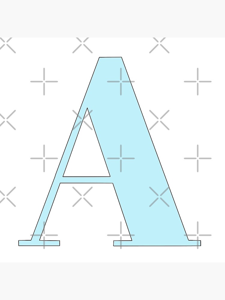 "The letter A (Pastel Blue)" Photographic Print by drawingbystephx ...