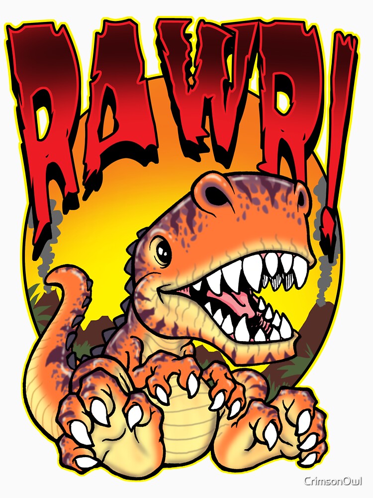 "RAWR!" T-shirt for Sale by CrimsonOwl | Redbubble | cool t-shirts ...