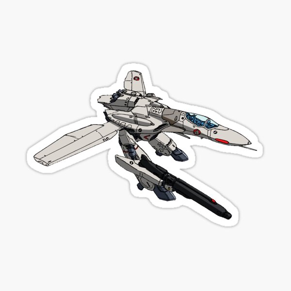 "Robotech Macross Gerwalk Valkyrie" Sticker by vivieno | Redbubble