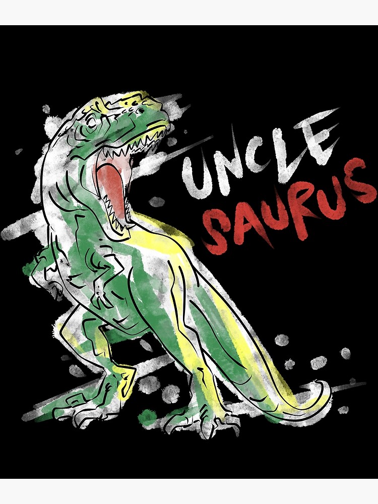 Póster «Unclesaurus T Rex Divertido Tío Saurus Dinosaurio Hombres ...