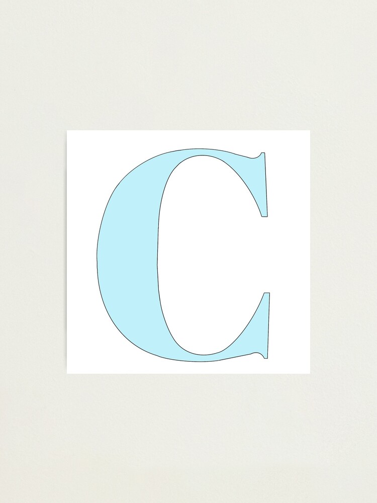 Lámina fotográfica «La letra C (azul pastel)» de drawingbystephx ...