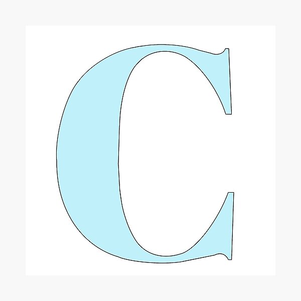Lámina fotográfica «La letra C (azul pastel)» de drawingbystephx ...