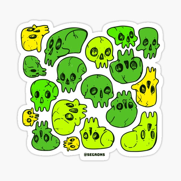 "Dead alive Skulls" Sticker for Sale by Ronald Segovia | Redbubble