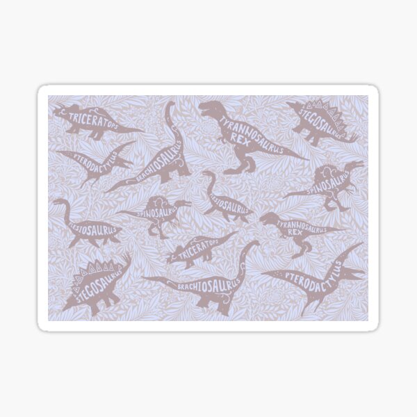 "William Morris Dinosaurs" Sticker by heroics | Redbubble
