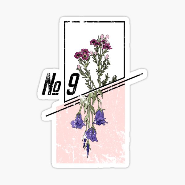 "Floral positive cloud number nine " Sticker for Sale by Urbanbestie ...