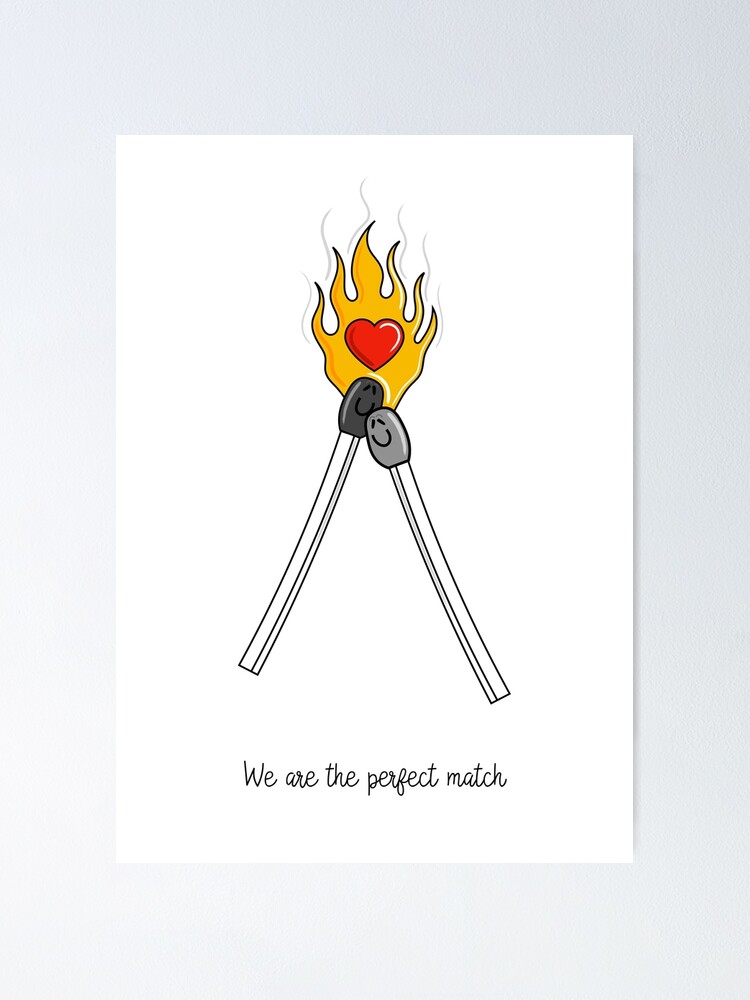 "Perfect Match" Poster for Sale by AdamRegester | Redbubble