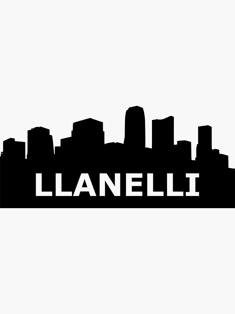 "Llanelli Skyline" Sticker for Sale by gulden | Redbubble