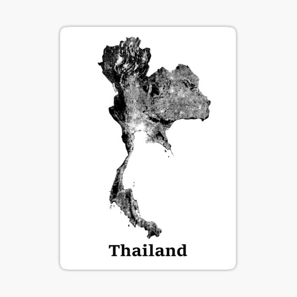 "Thailand street map" Sticker for Sale by AmazingMapArt | Redbubble